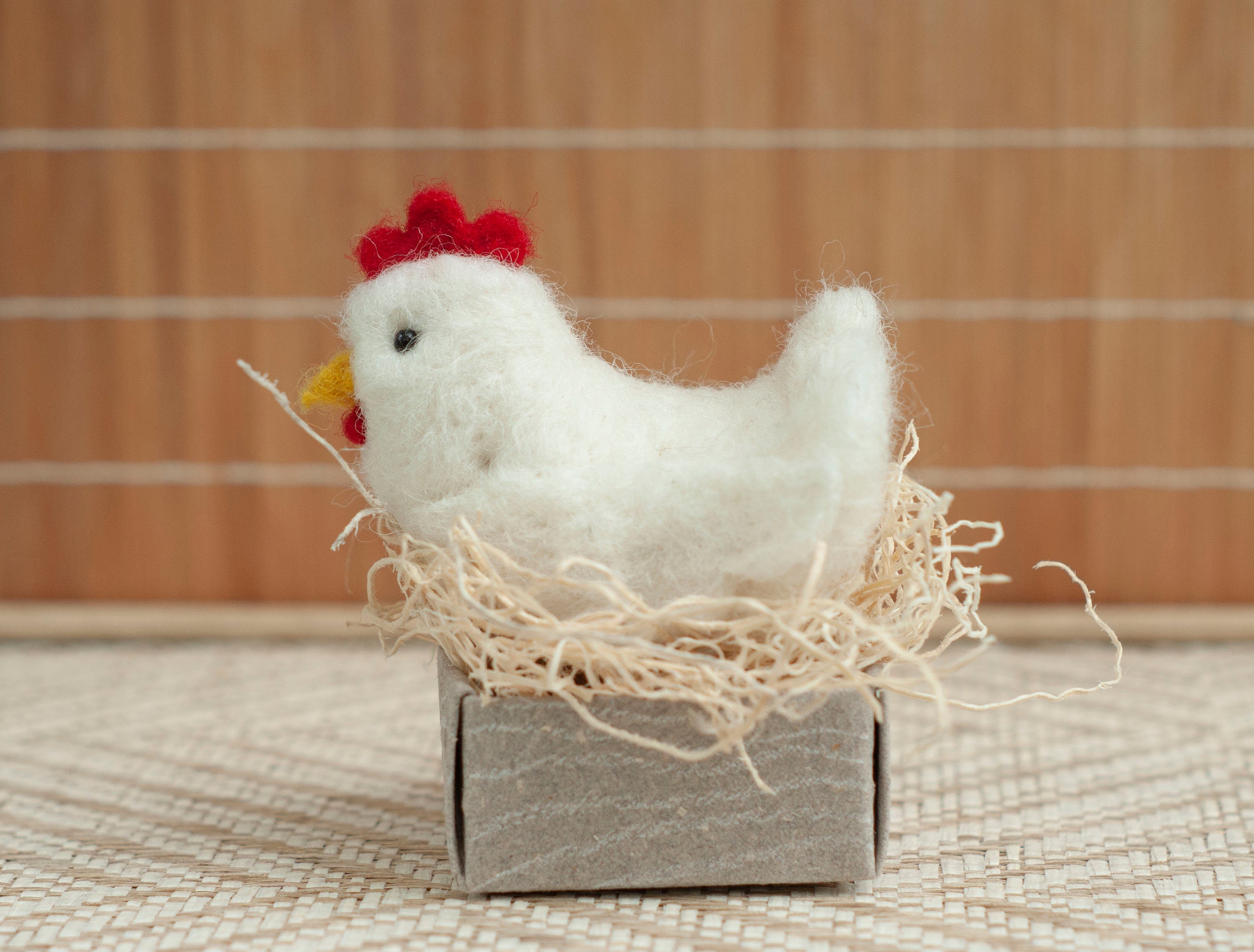 Needle Felted Chicken Hen With Egg - Etsy
