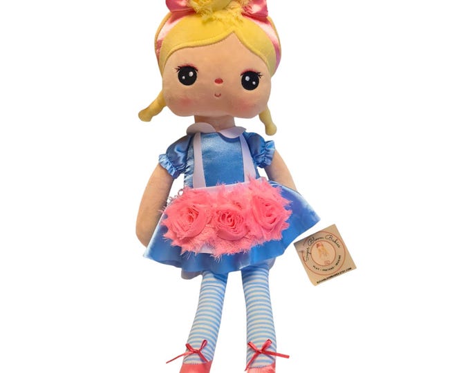 Alice Wonderland Clay Center, Blue Dress Girl, Alice Clay Doll - Etsy