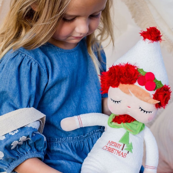Christmas Rag Doll - Etsy