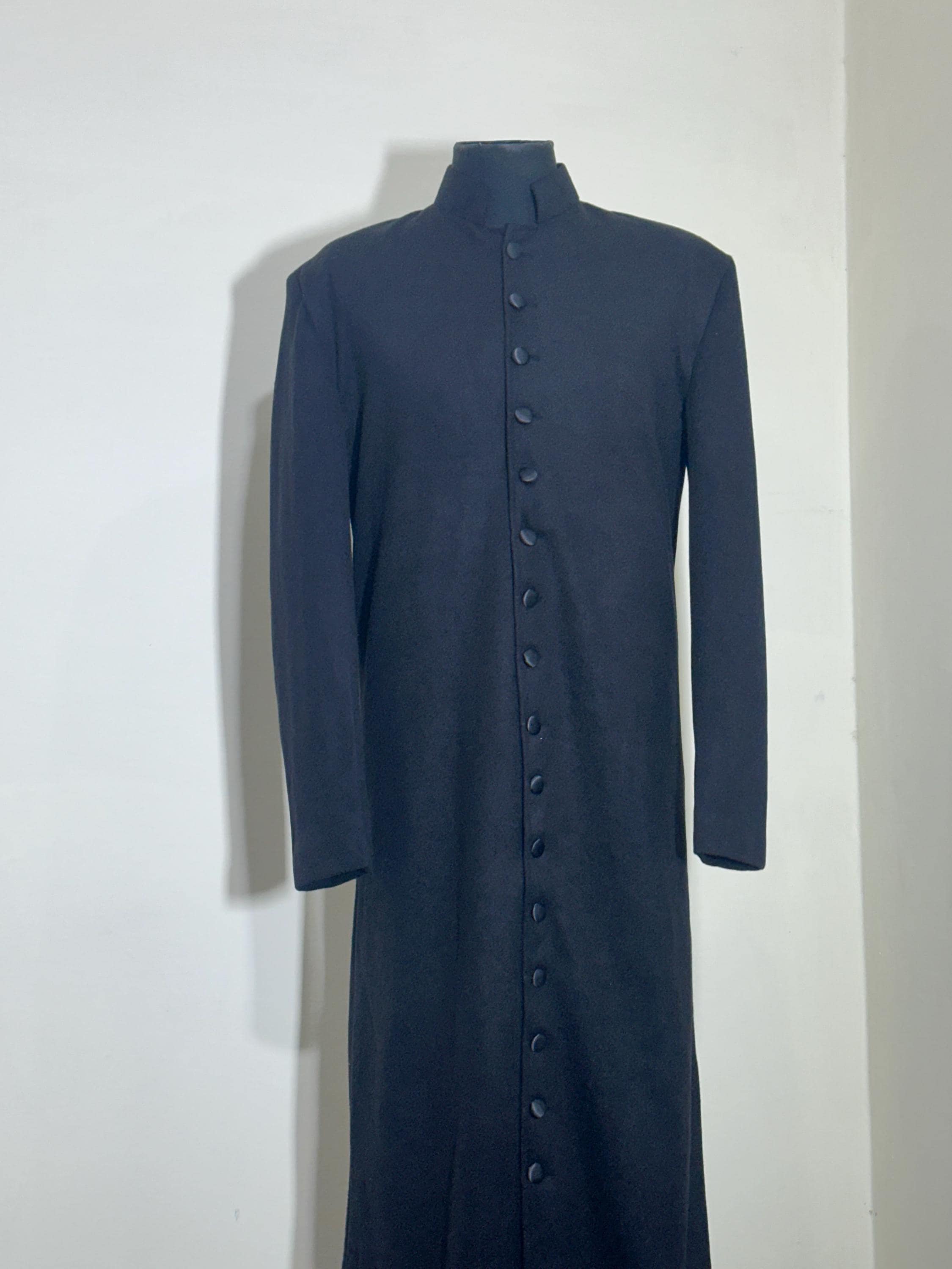 Black Roman Cassock - Custom Clergy Vestment - Custom Tailored ...