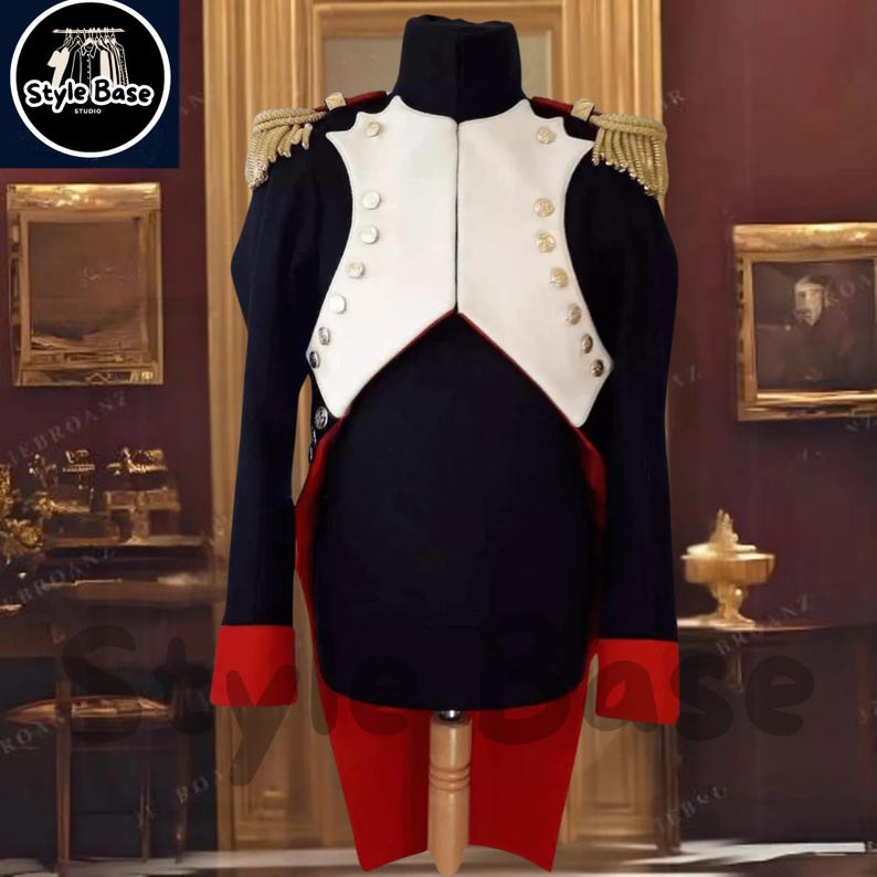 Napoleon's Grenadier Tailcoat - Custom Military Uniform - French Empire ...