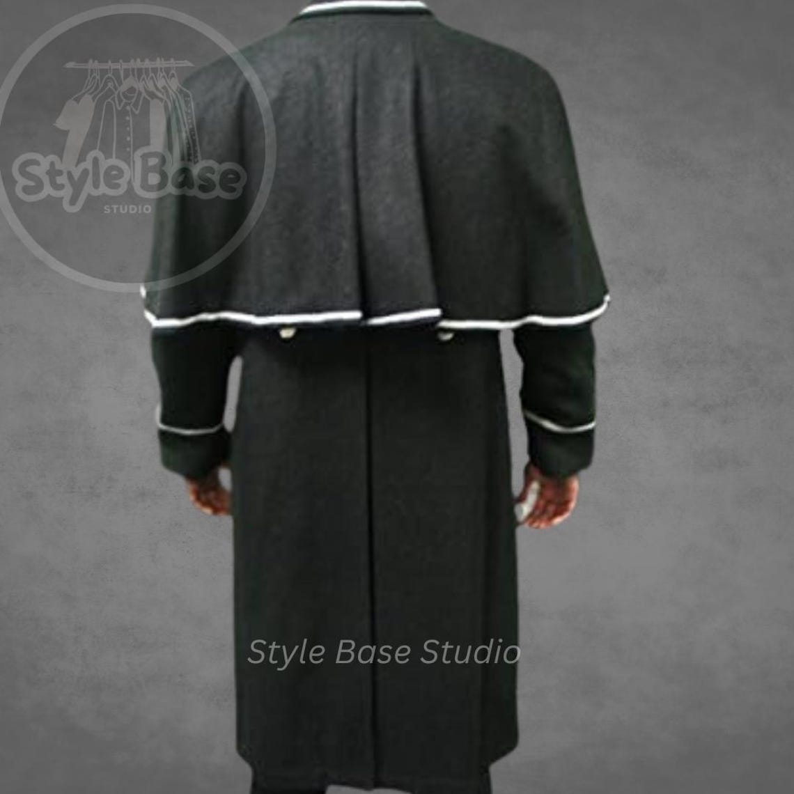 Handmade Wool Inverness Cape Coat – Classic Coachmen Overcoat - Etsy