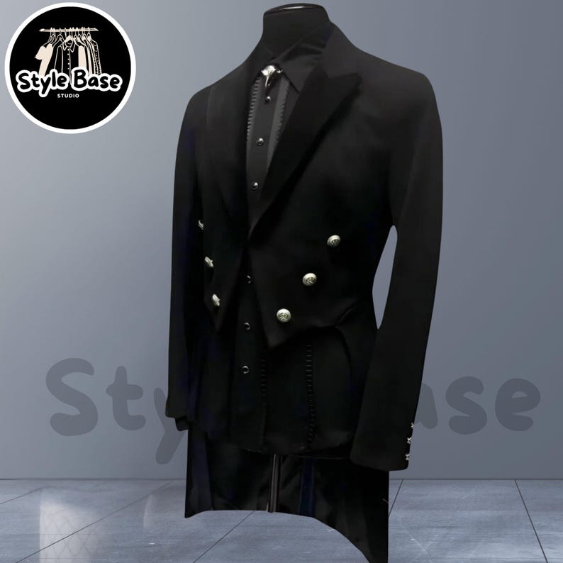 A Formal Black Victorian Tailcoat – Handmade Regency-inspired Men's ...
