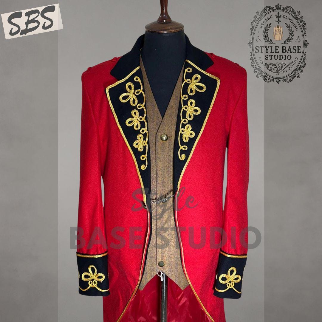 Men's Gothic Steampunk Ringmaster Costume – Barnum-inspired Clown ...
