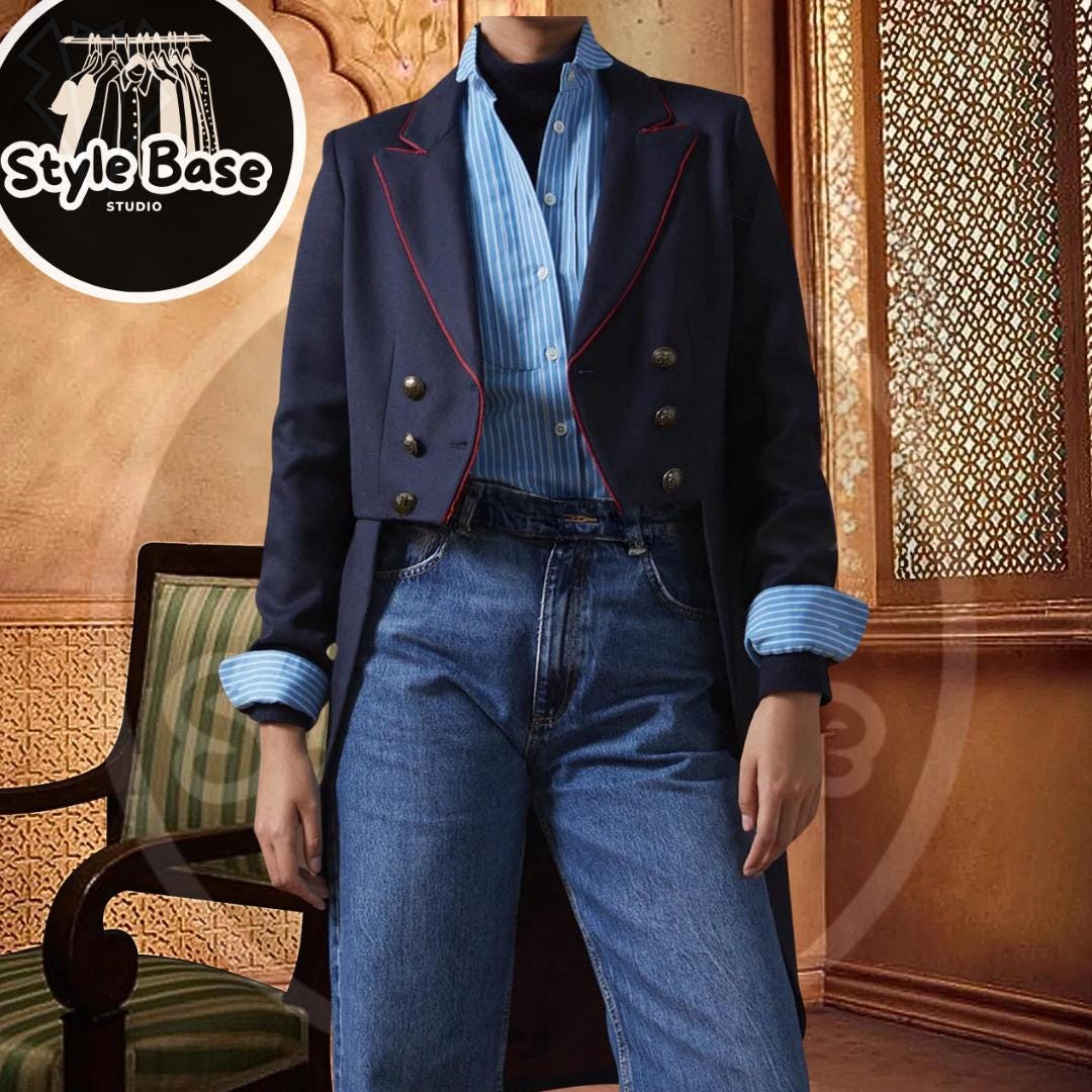 New Nutcracker Tailcoat Regency Tailcoat Women's Tailcoat Navy Blue ...