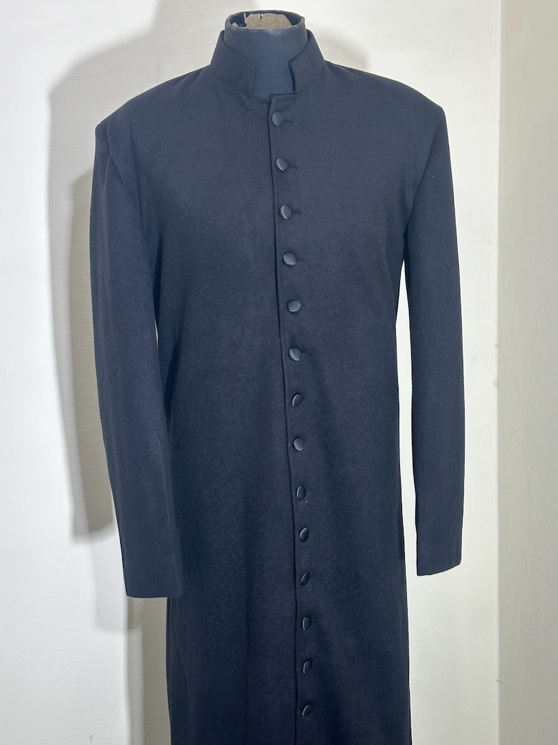 Black Roman Cassock - Custom Clergy Vestment - Custom Tailored ...