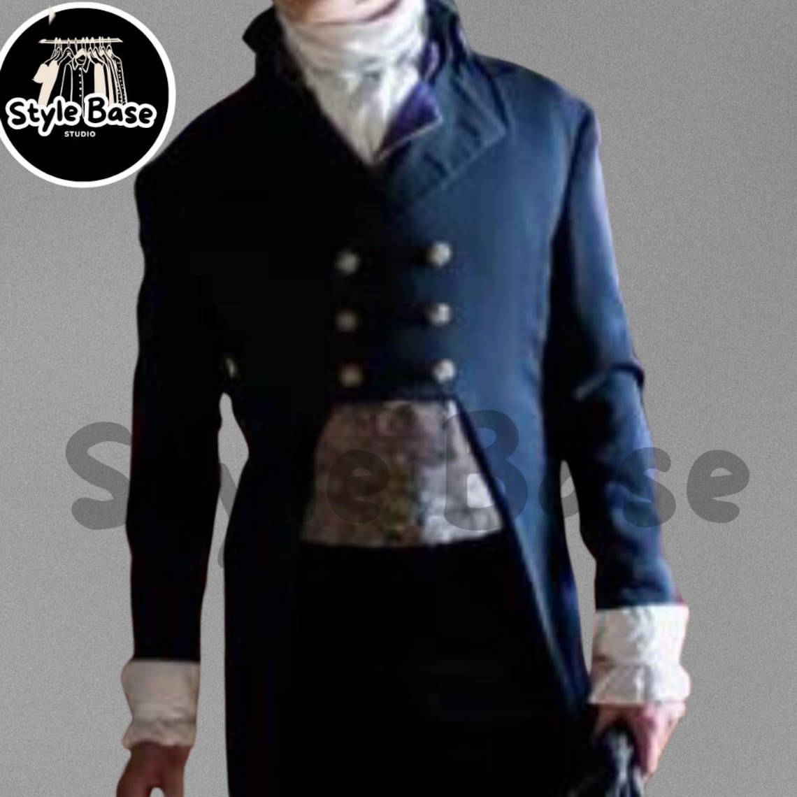 New Men's Regency Tailcoat 18th Century Tailcoat British Tailcoat Bridgeton Tailcoat Navy Blue ...