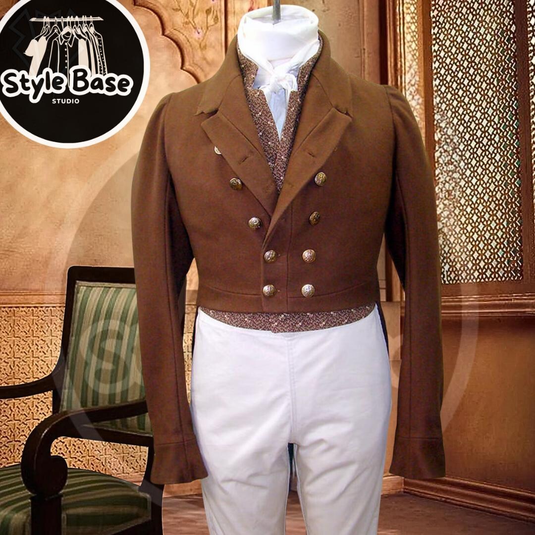 Men's Regency Coat British Tailcoat 1810-1830 Regency Tailcoat Men's ...