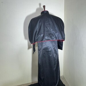 Traditional Black & Red Priest Cassock Robe - Clergy Vestment ...
