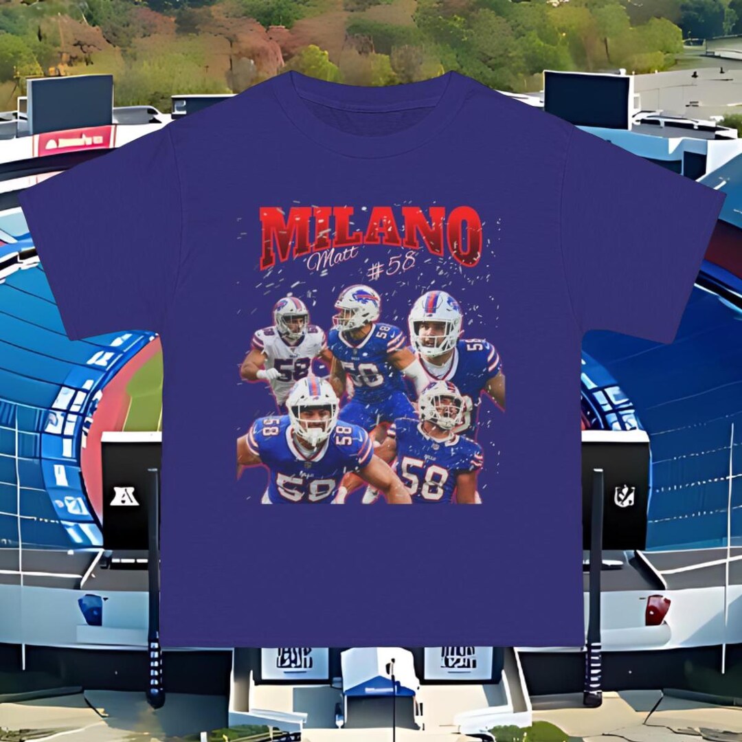 Buffalo Bills 90s Retro Oversize T-shirt, Matt Milano Shirt, Graphic ...