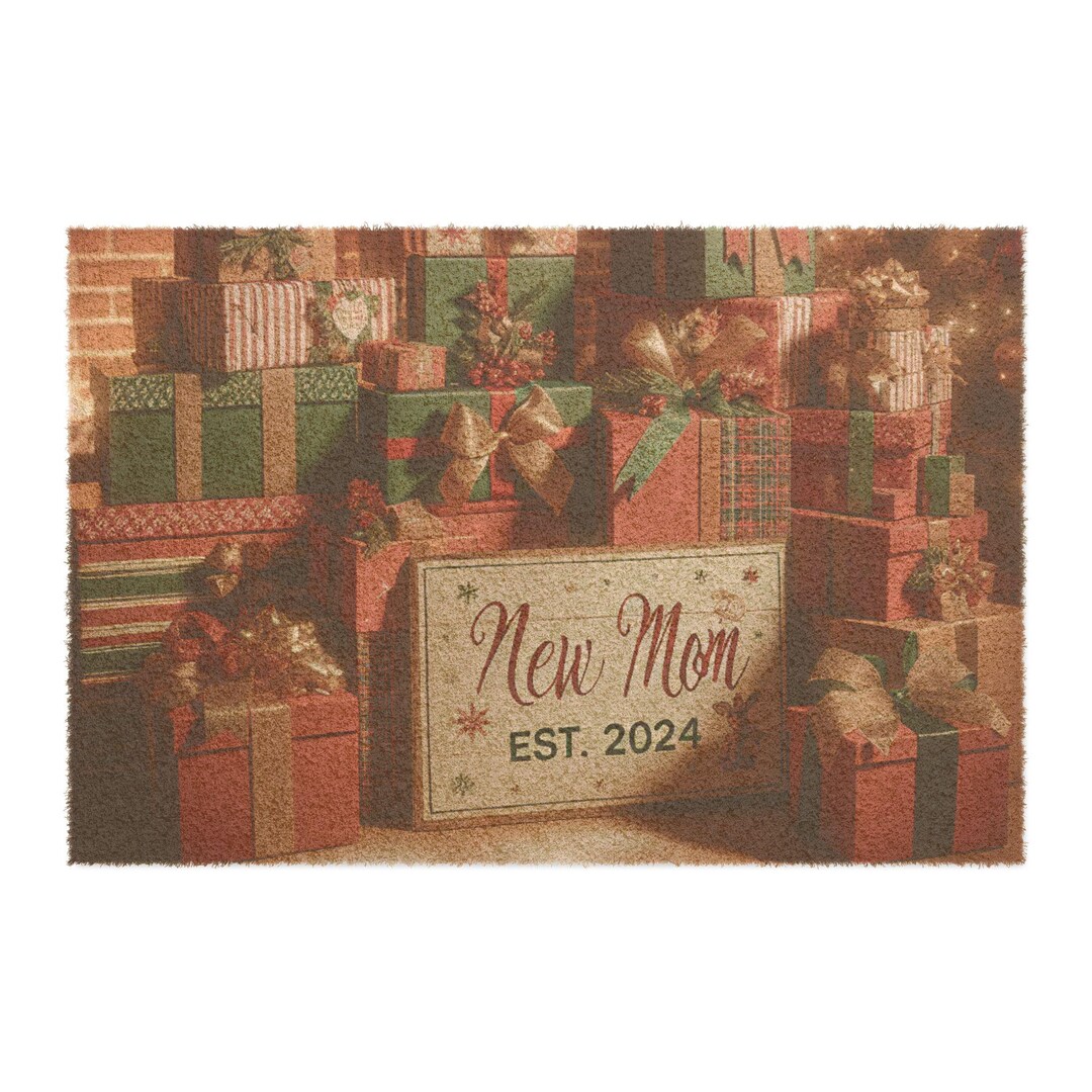 Doormat New Mom 2024 Christmas - Etsy
