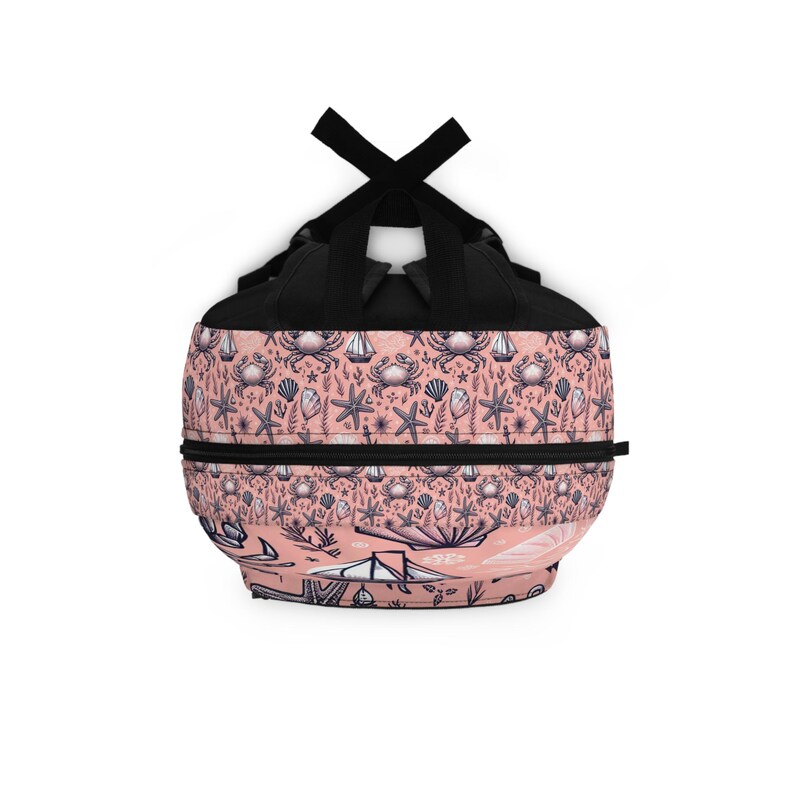 Nautical Backpack, Beach Bag, Ocean Theme School Bag, Sea Life Knapsack ...