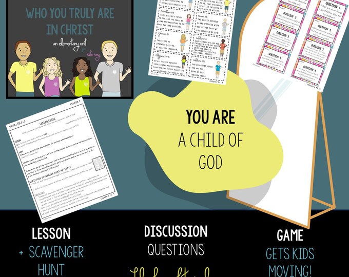 Printable Bible Project for Kids, Identity in Jesus, Sunday School ...