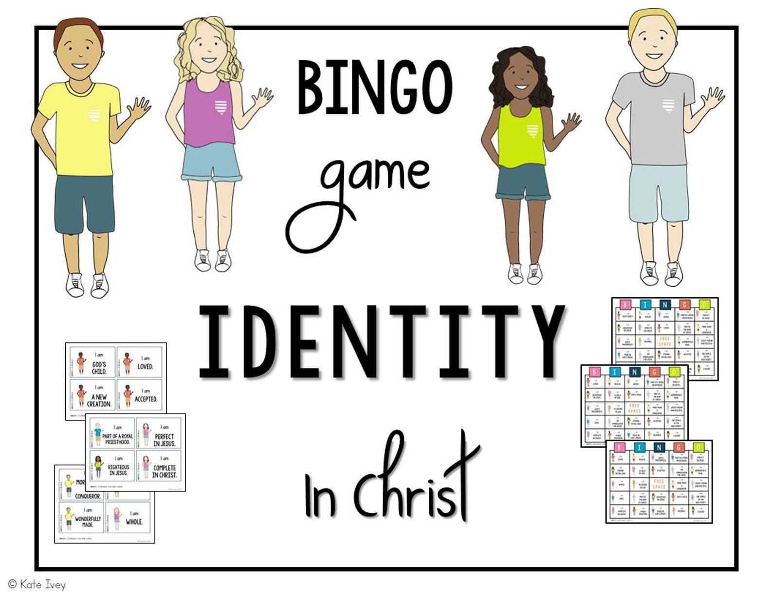 Identity in Christ BINGO Game - Etsy