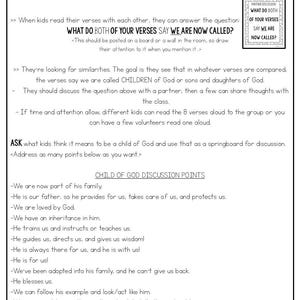 You Are Part of God's Family | Identity in Christ Lesson With ...