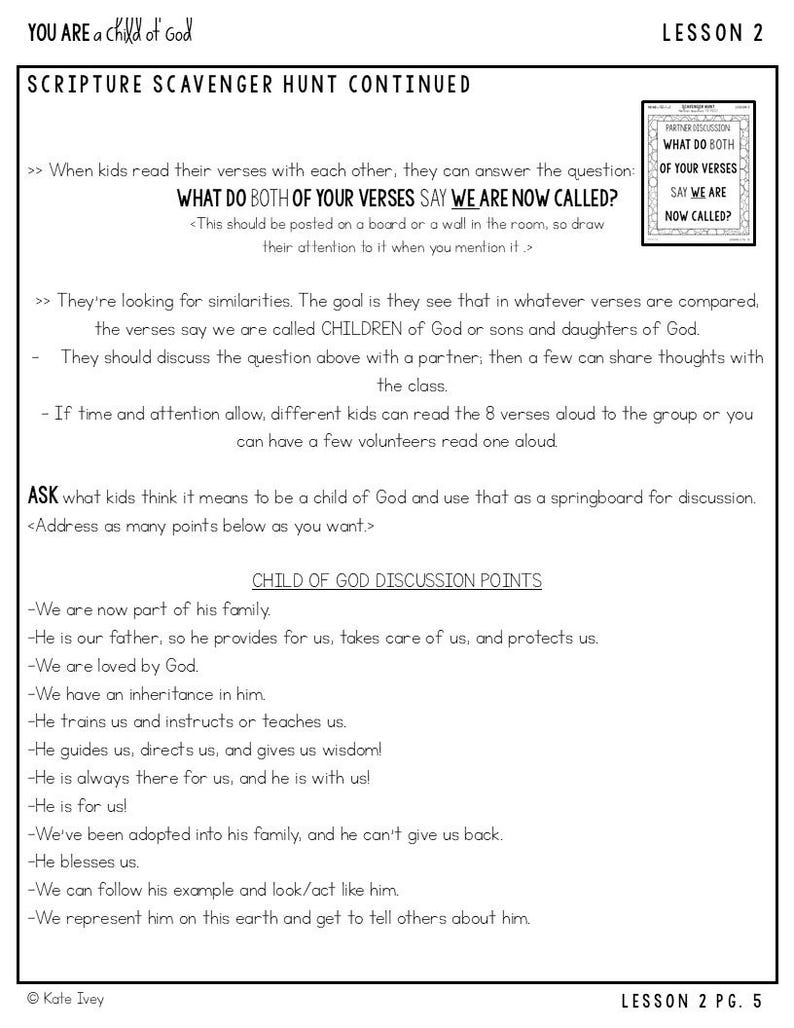 You Are Part of God's Family | Identity in Christ Lesson With ...