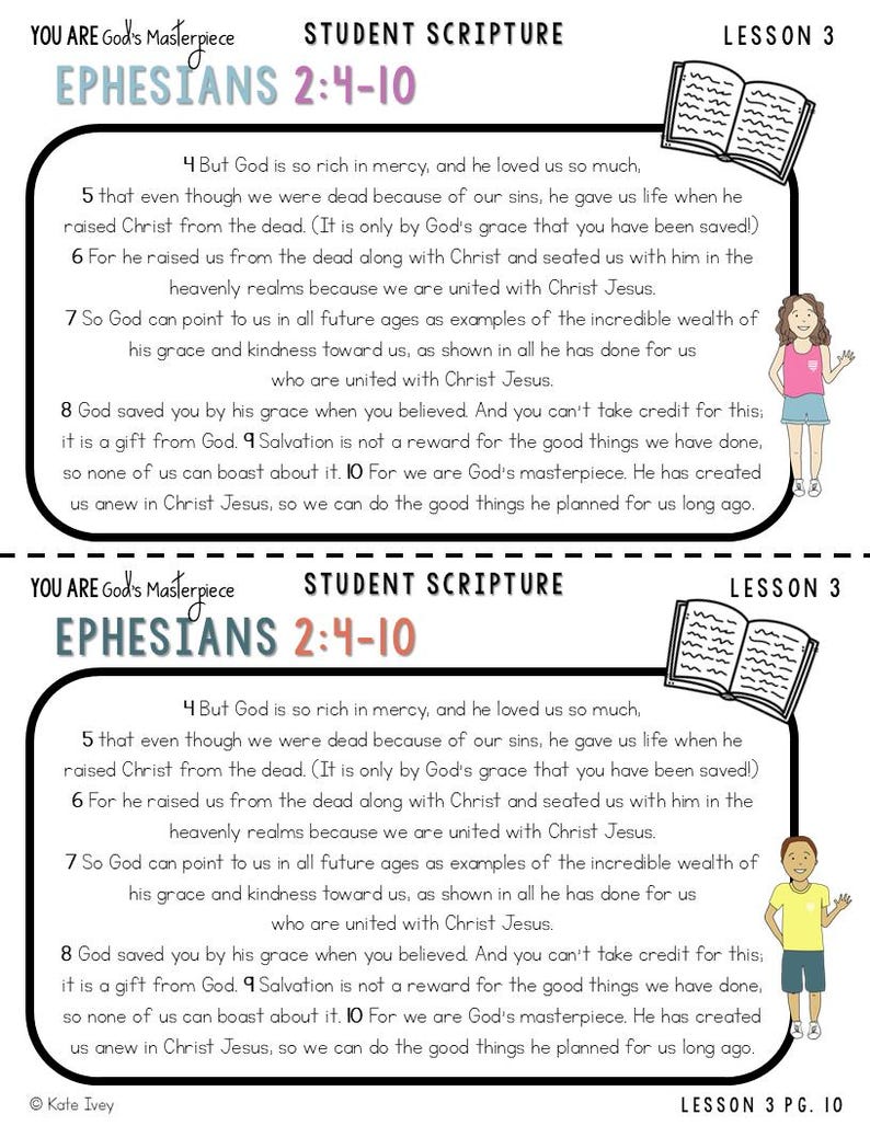 You Are God's Masterpiece Lesson | Identity in Christ for Kids Ministry ...