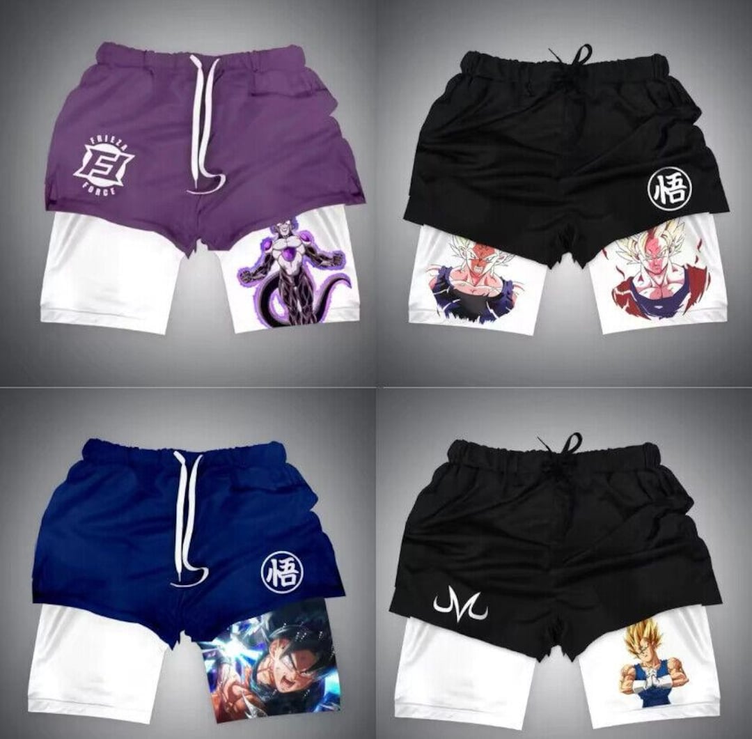 Dragon Ball Z Training Shorts Anime MMA BJJ - Etsy