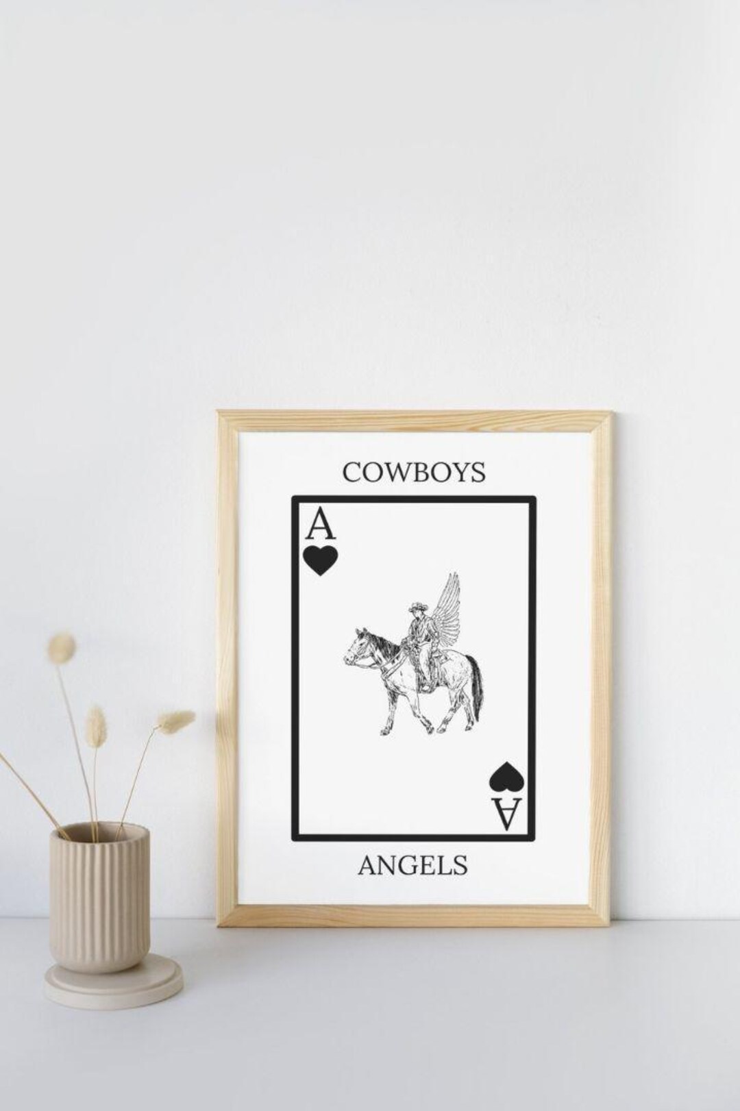 Cowboy Ace Card Digital Print - Etsy