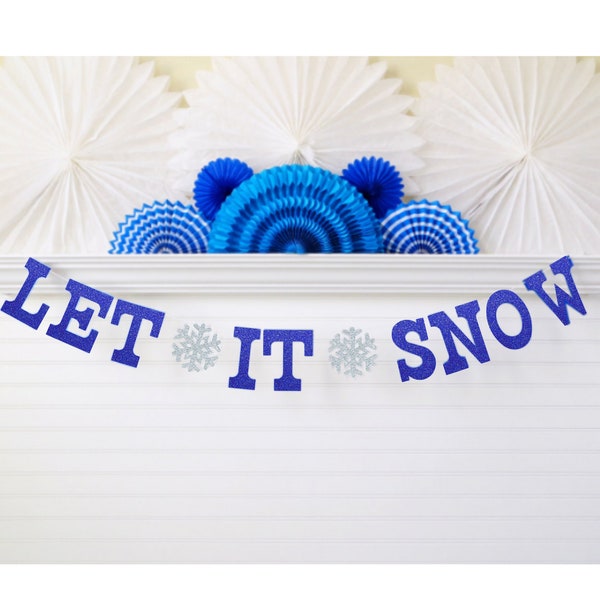 Let It Snow Banner - Etsy