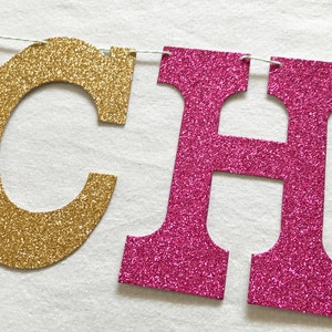 Glitter Nacho Bar Banner 5 Inch Letters Fiesta Birthday Banner Nacho ...