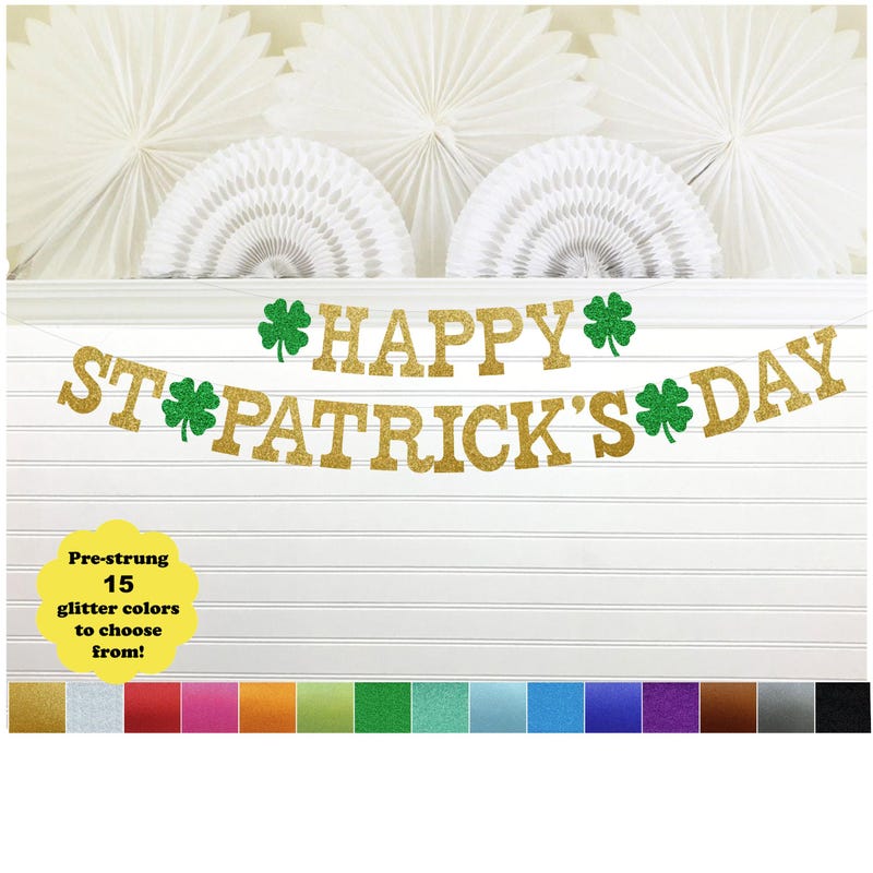 St Patricks Banner - Etsy