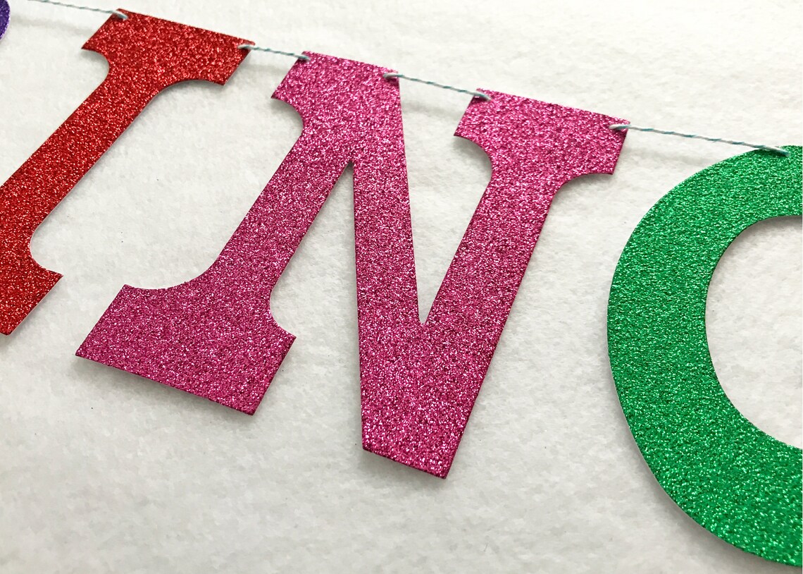 Glitter Spring Banner 5 Inch Letters Springtime Home - Etsy