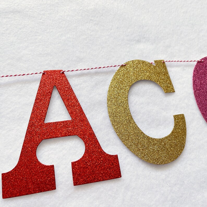 Taco Twosday Banner Glitter 5 Inch Letters Fiesta Birthday - Etsy