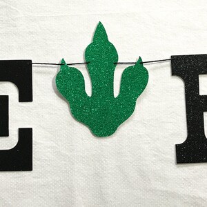 Three Rex Birthday Banner - Glitter 5 Inch Letters - Dinosaur Theme ...