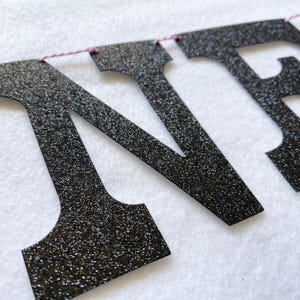 Glitter New Years Eve Banner - 5 Inch Letters - Cheers to New Year Sign ...