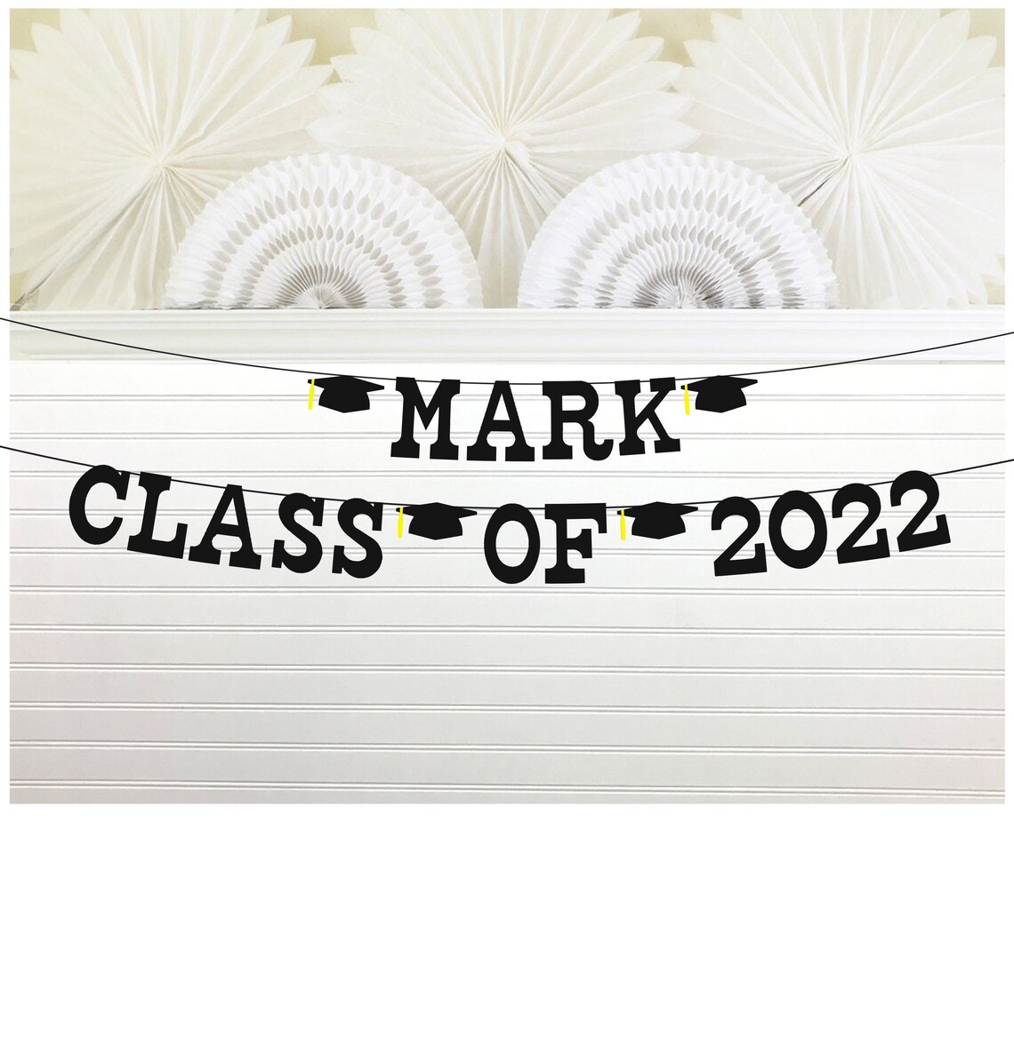 Graduation Name Banner 5 Inch Letters 2022 Gradation Party - Etsy