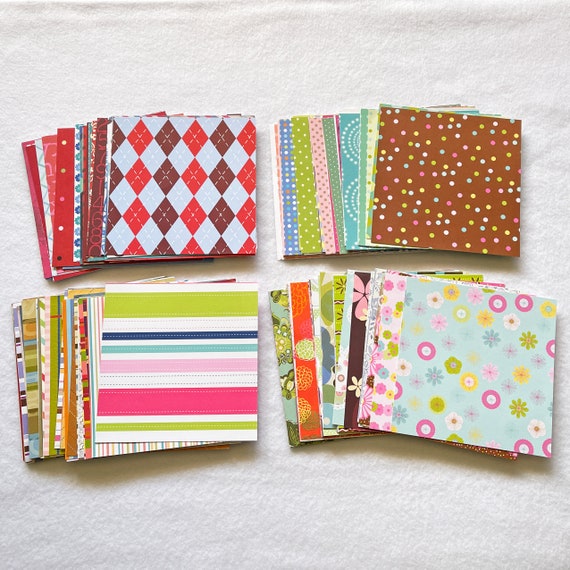 6x6 Pattern Paper Kit - Destash 50 Sheets - Scrapbook Cardstock Pack ...