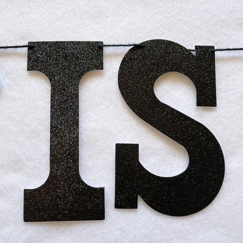 Roar I'm Four Banner - Glitter 5 Inch Letters - Custom Dinosaur ...