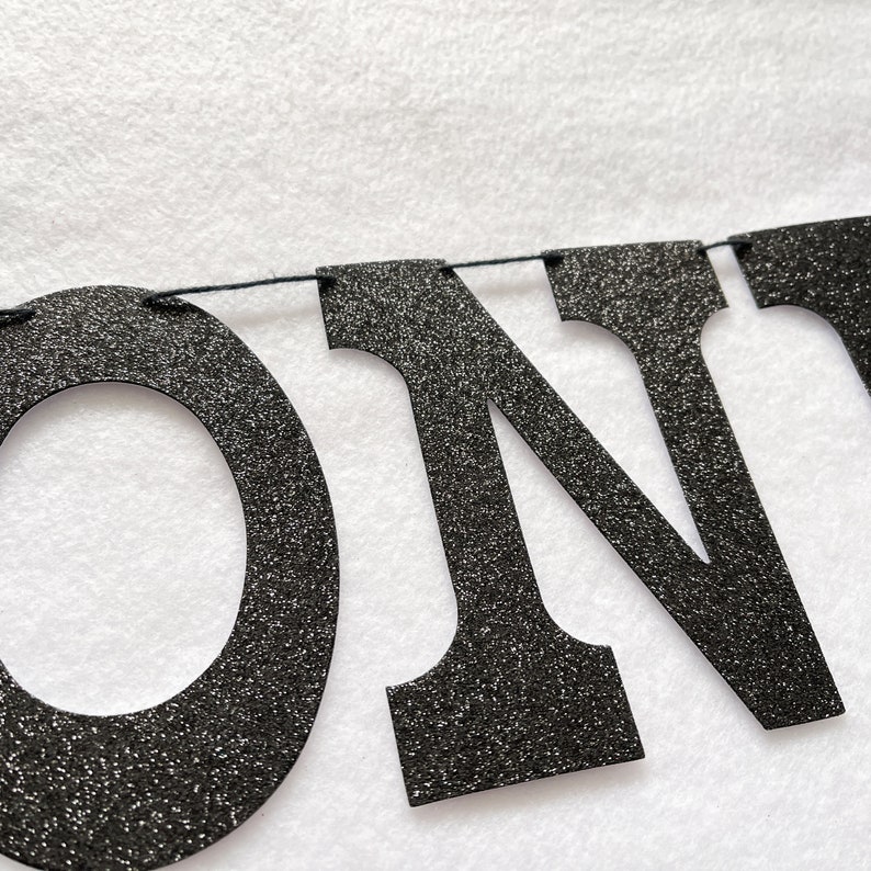 Fun to Be One Banner - Glitter 5 Inch Letters - Blue Boys 1st First ...