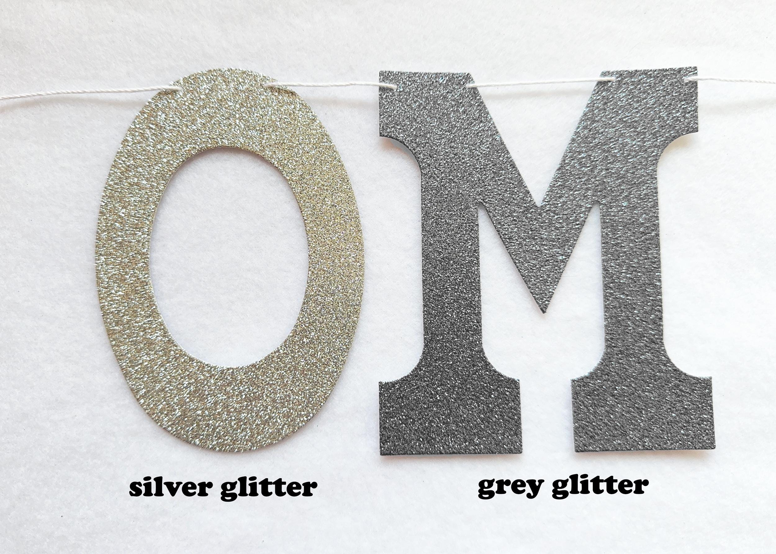 Western Name Banner - Glitter 5 Inch Tall Letter - Little Cowboy 1st ...