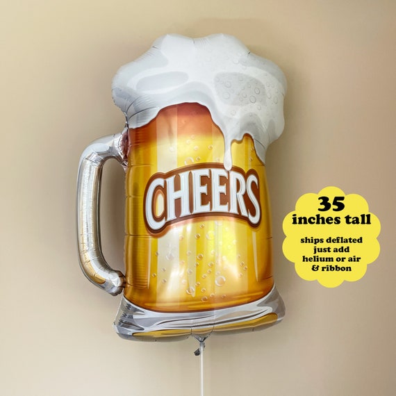 Beer Balloon - 35" - St Patrick's Day Cheers Beers Birthday Party Decor ...