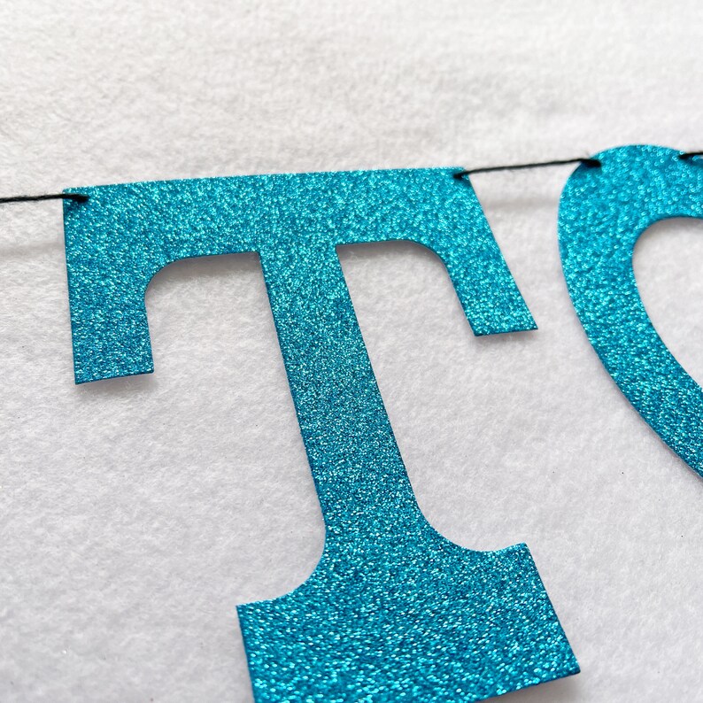 Fun to Be One Banner - Glitter 5 Inch Letters - Blue Boys 1st First ...