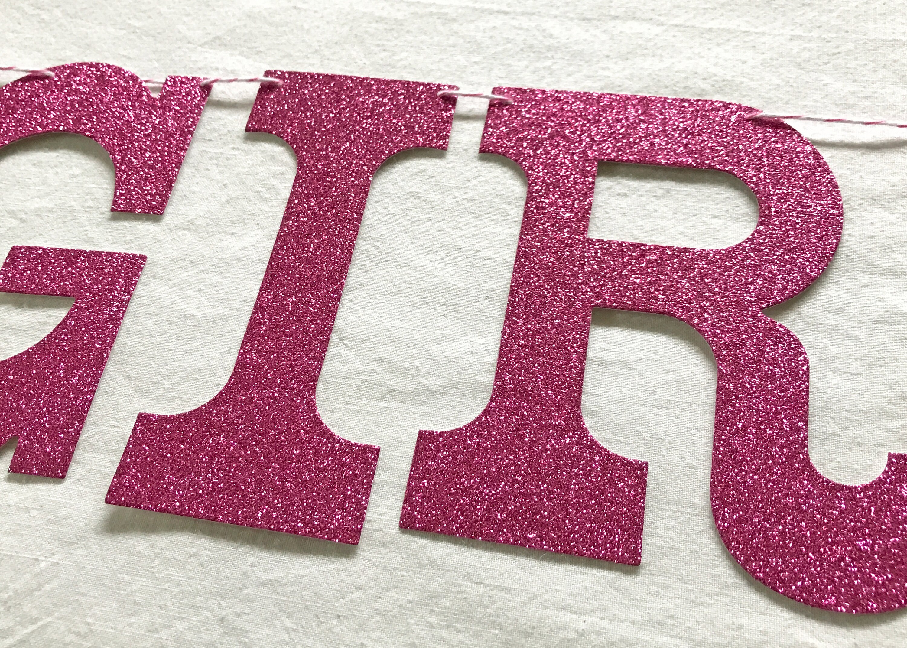 Little Cowgirl Glitter Banner 5 Inch Letters Western Baby | Etsy