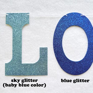 Western Name Banner - Glitter 5 Inch Tall Letter - Little Cowboy 1st ...
