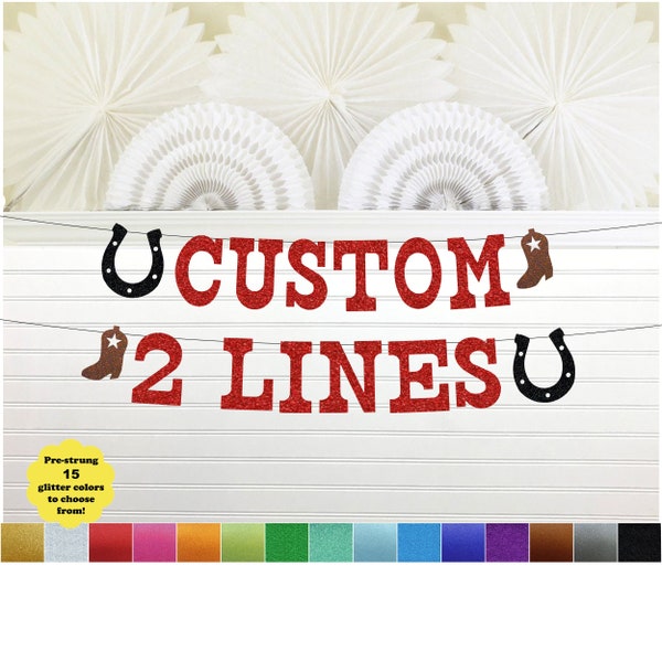 Western Banner - Etsy