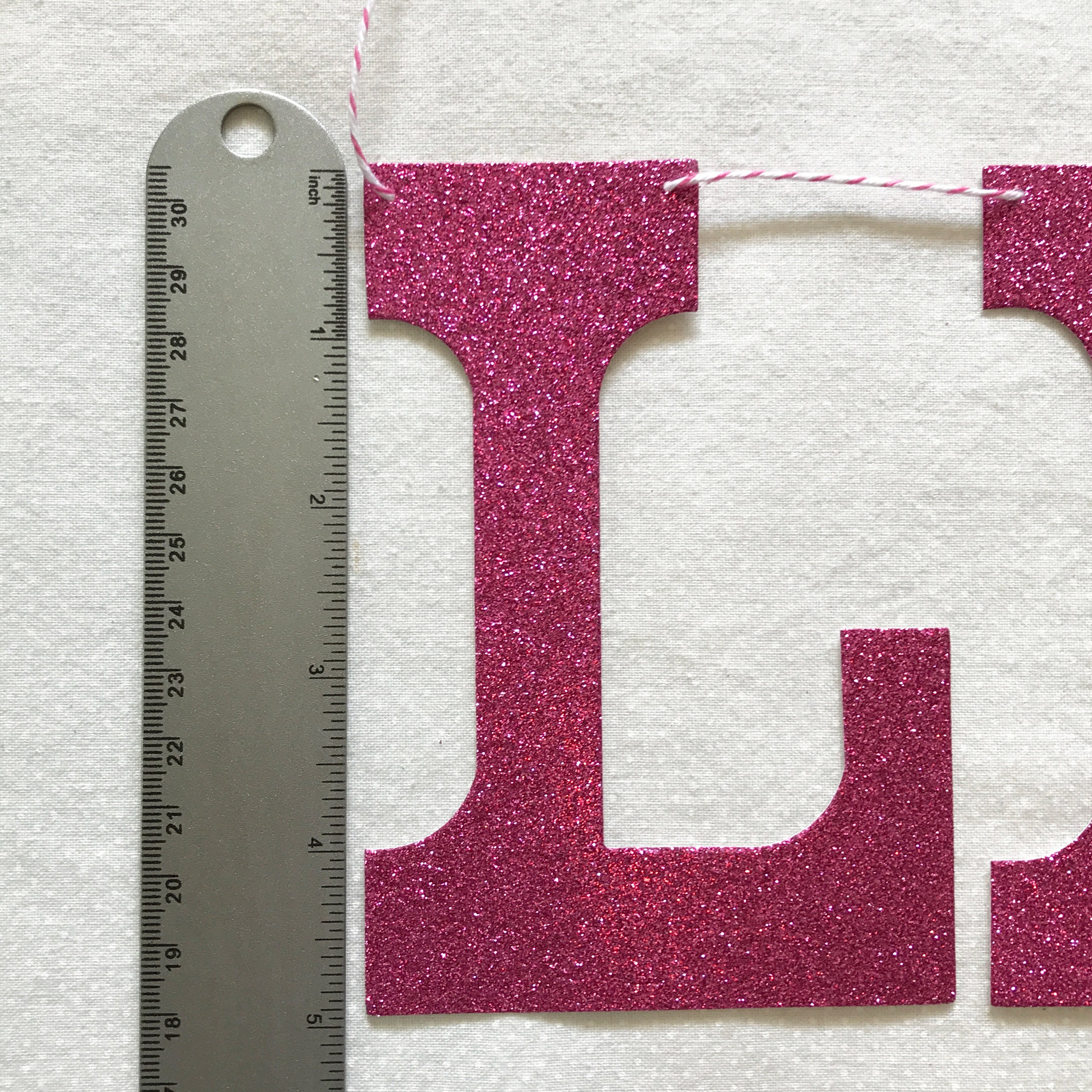 Little Cowgirl Glitter Banner 5 Inch Letters Western Baby | Etsy