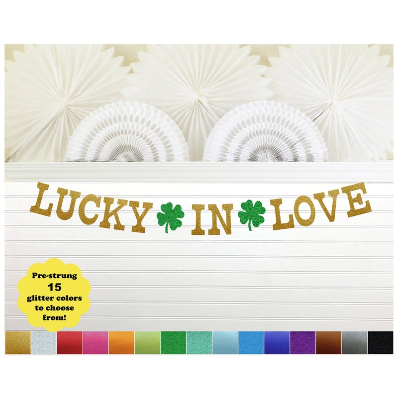 Lucky in Love Banner - Etsy