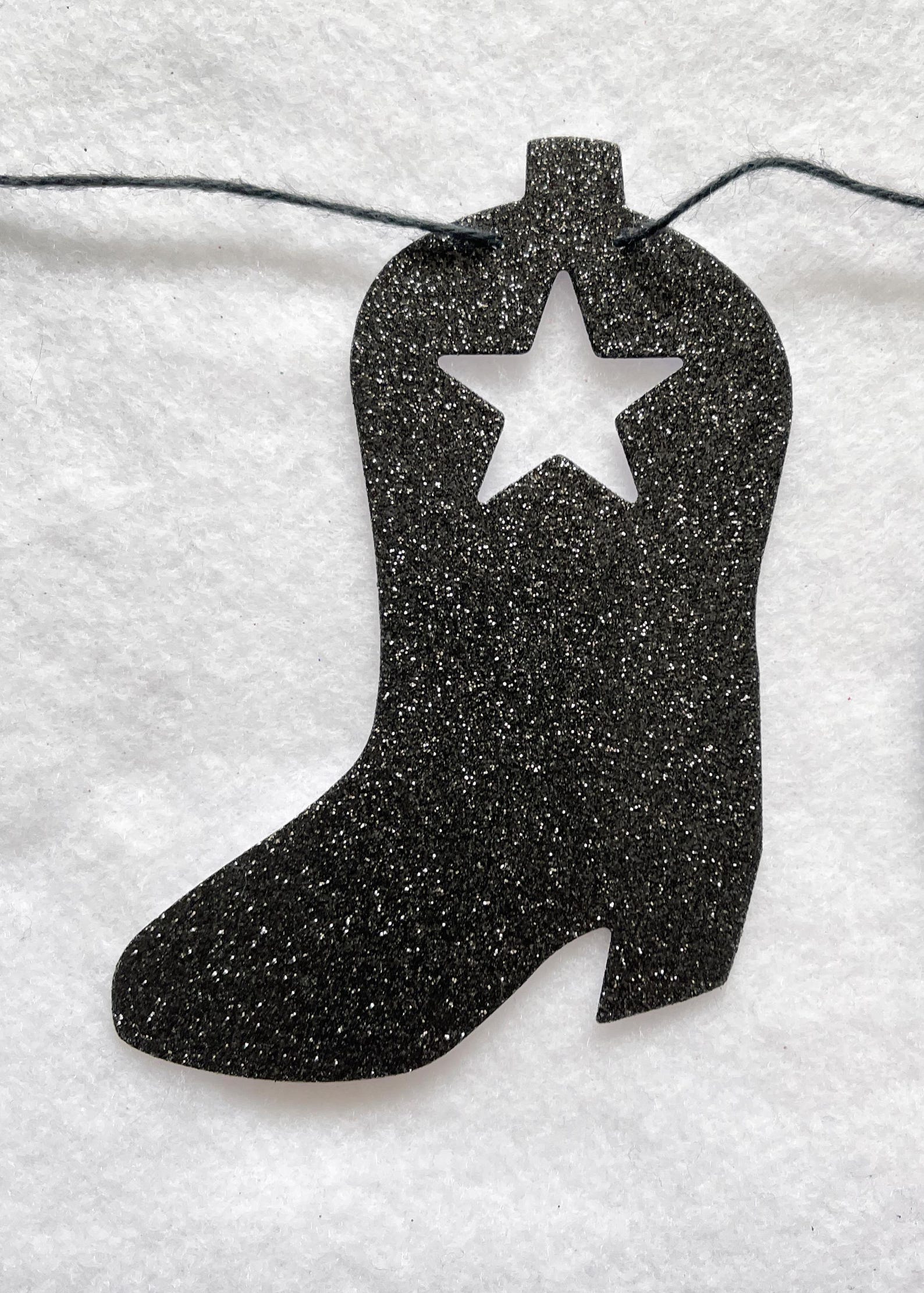 Little Cowgirl Glitter Banner - 5 Inch Letters - Western Baby Shower ...