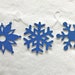 Blue Glitter Snowflake Garland 6 Ft Long Winter Party - Etsy