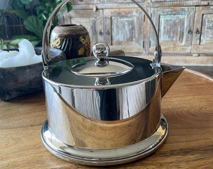 Vintage Morgan Ware Stainless Steel Danish Design Tea Pot/tea Kettle ...