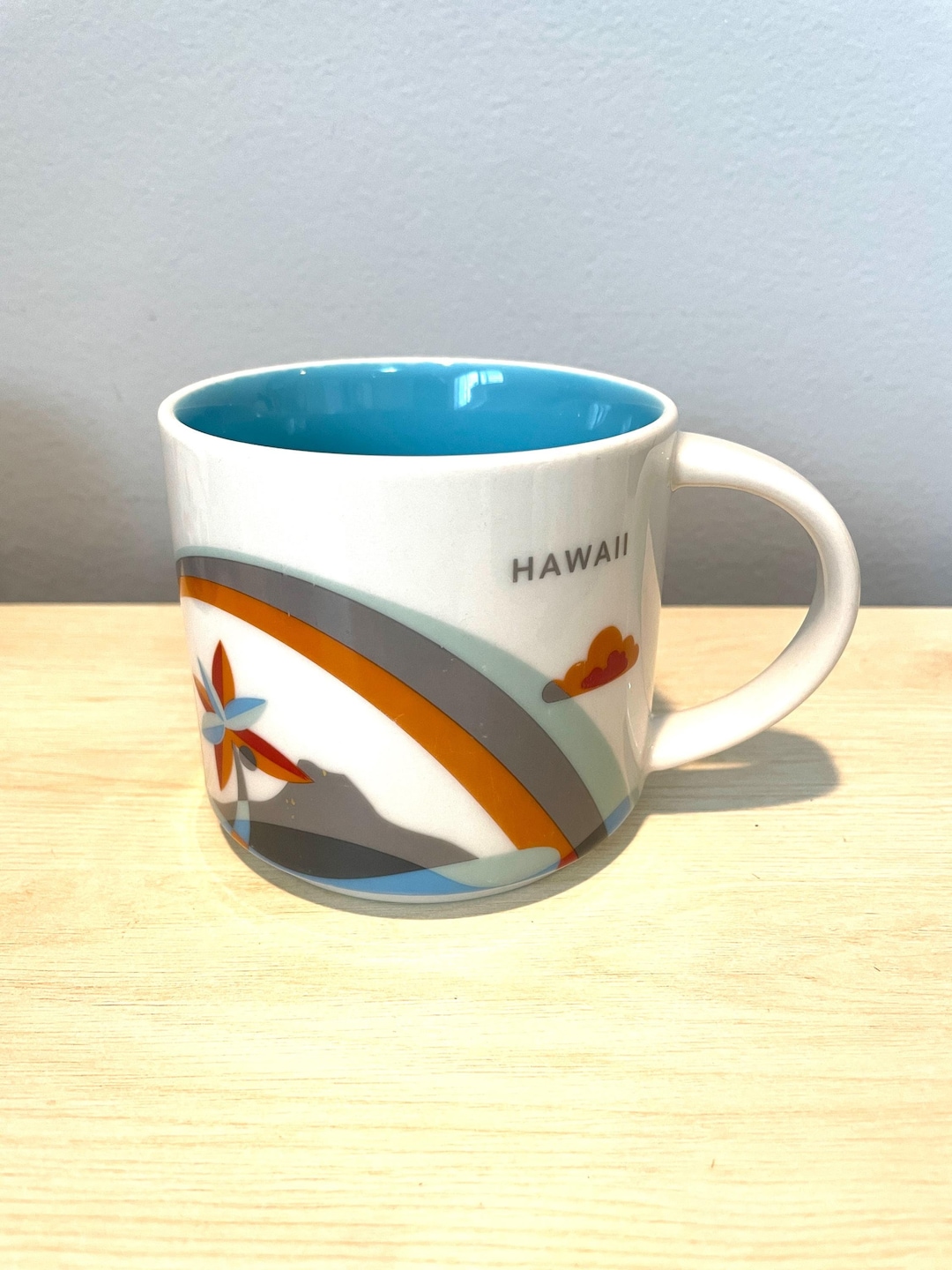Starbucks You Are Here Mug Hawaii Mug Collectible Mug 14oz Rainbow Palm ...
