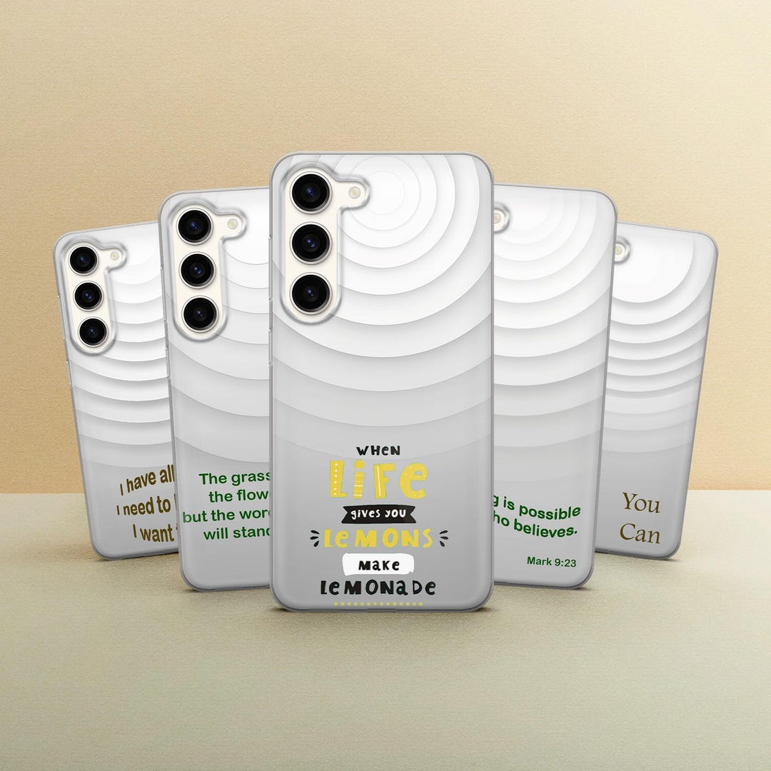 Inspiration Quote Phone Case Motivational Cover Fit for Samsung Galaxy ...