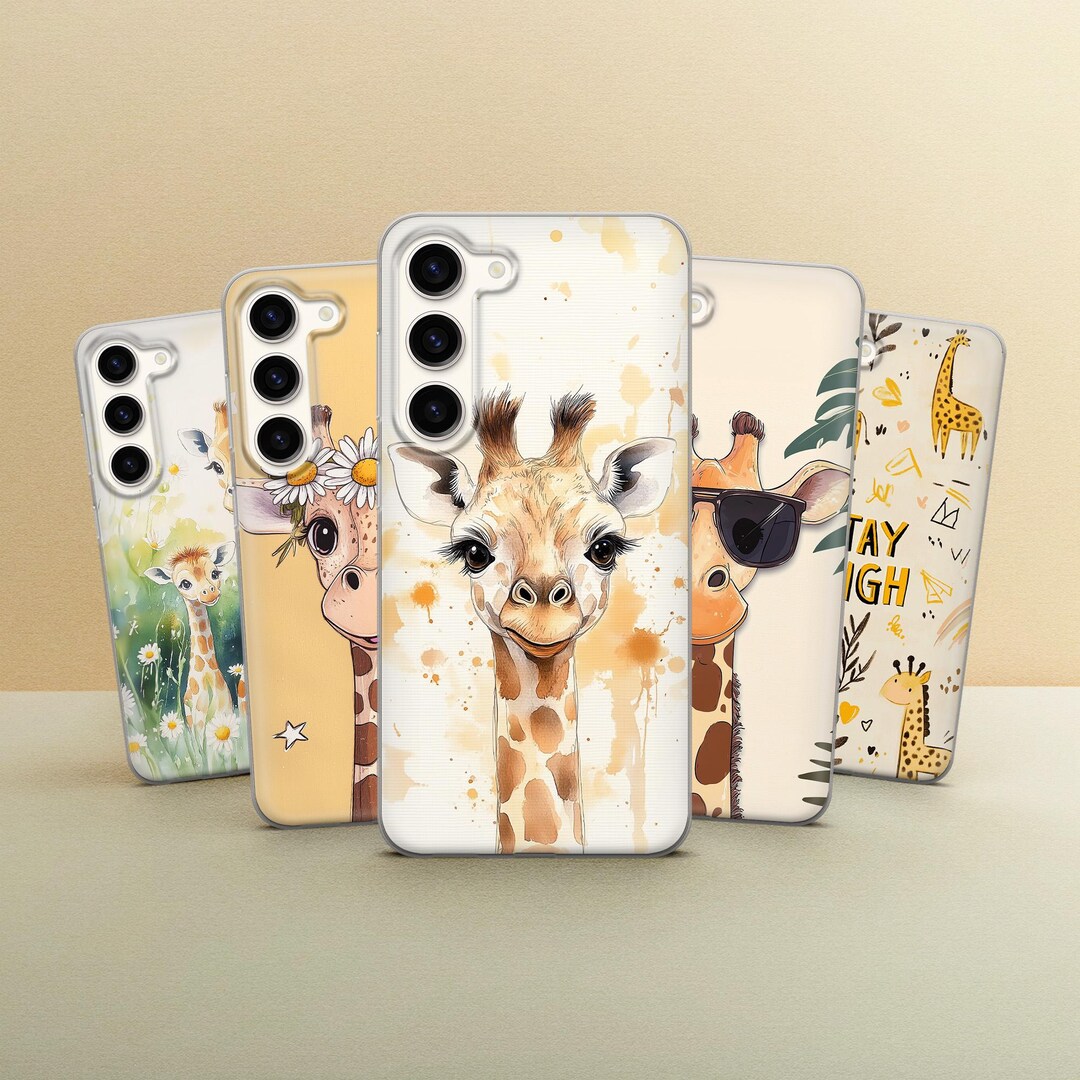 Giraffe Safari Phone Case Floral Cover Fit for Samsung Galaxy S25, S24 ...