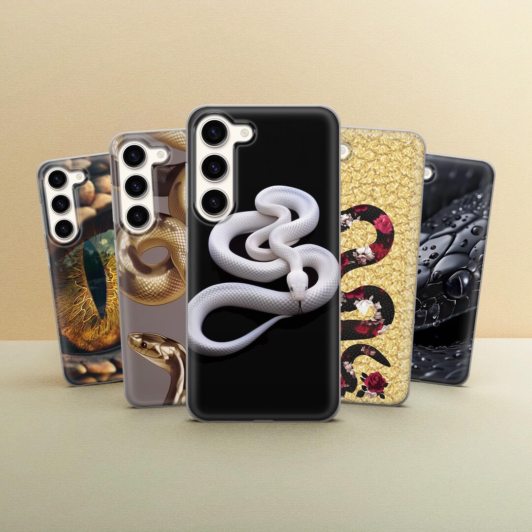 Black Gold Snake Phone Case Pattern Cover Fit for iPhone 17 Pro Max ...