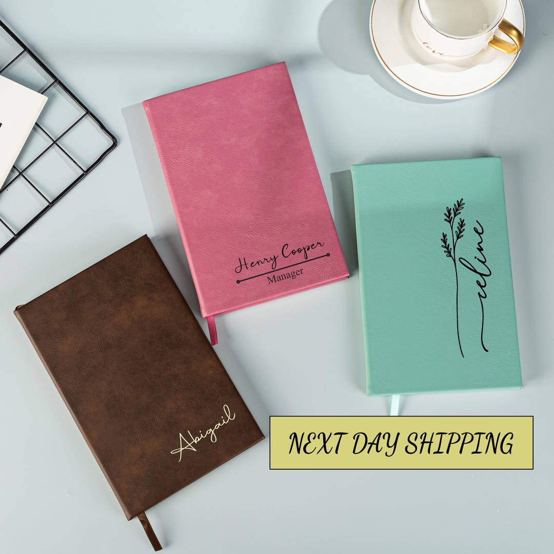 Personalized Leather Journal, Customized Leather Journal, Journal With ...